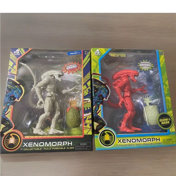 Lanard | Toys | Lot Of 2 Special Edition Alien Collection Xenomorph Drone 7 Action Figures New ...